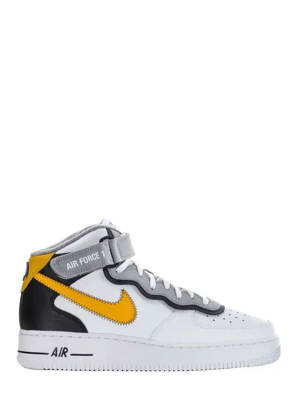 Nike Air Force 1 Mid Athletic Club Sneakers - White/dark Sulfur/black