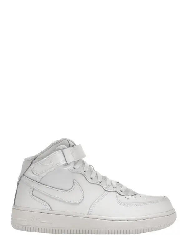 Nike Force 1 Mid Lein Sneakers - White
