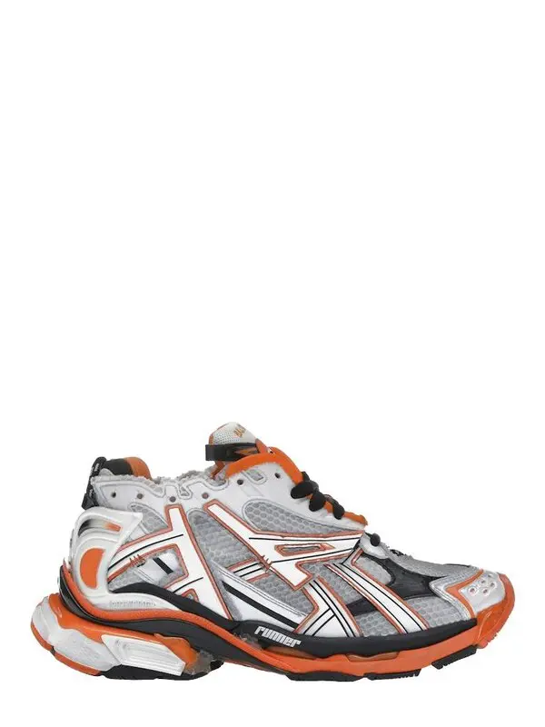 Balenciaga Runner Sneakers - White/black/orange