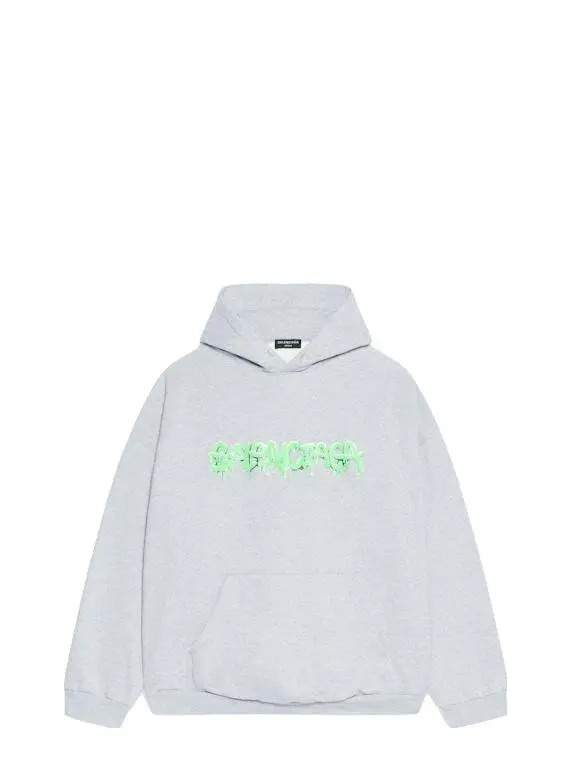 Balenciaga Hooded Sweatshirt - Grey Green