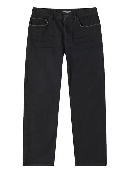 Balenciaga Slim Fit Jeans - Black
