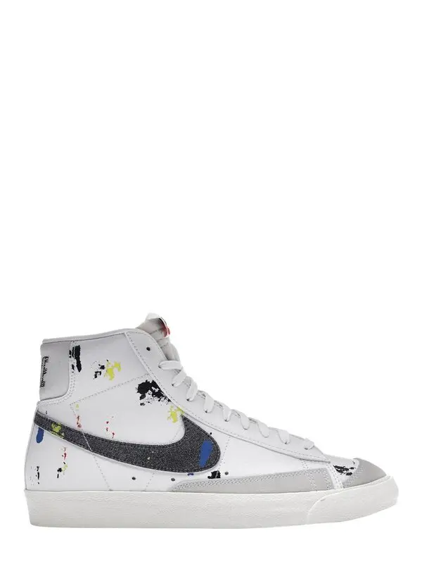 Nike Blazer Mid 77 Paint Splatter Sneakers - White/black/sail