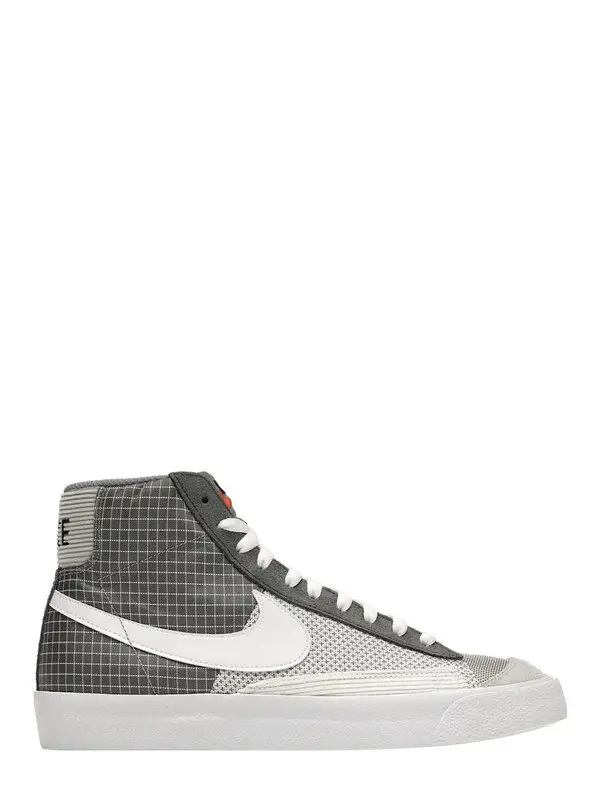 Nike Blazer Mid 77 Patch Sneakers - Smoke Grey/white/particle Grey
