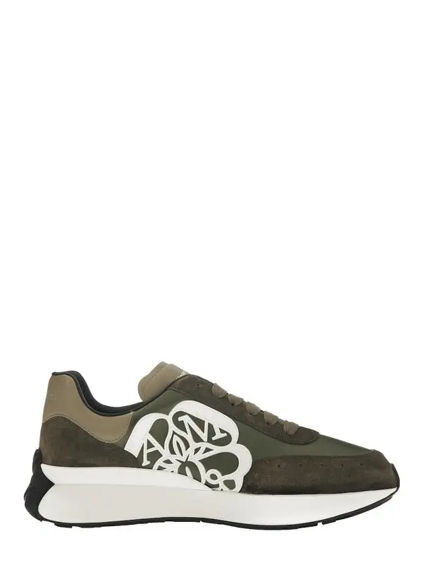 Alexander McQueen Sprint Runner Sneakers - Khaki/pweter