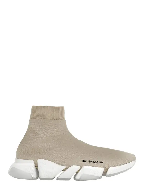 Balenciaga Speed 2.0 Recycled Sole Sneakers - Beige/white