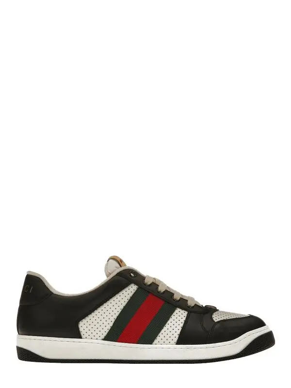Gucci Screener Sneaker - Black/white/green