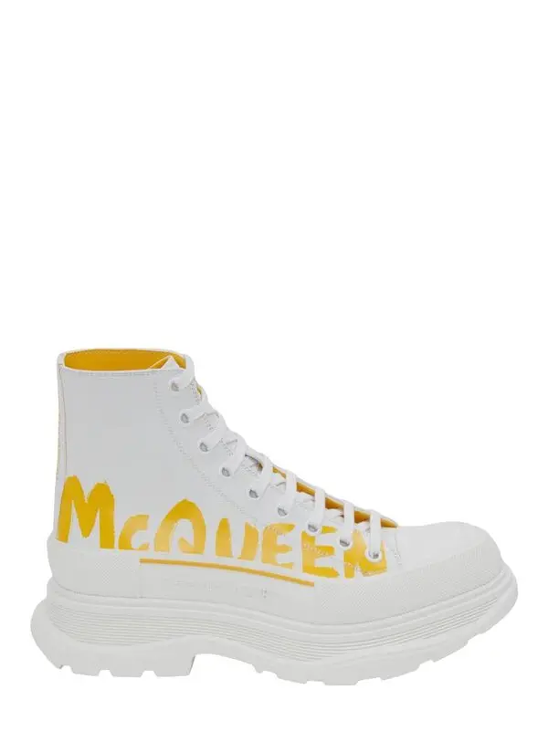 Alexander McQueen Tread Slick Boot - White/yellow Pop