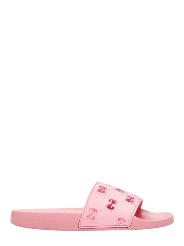 Gucci Rubber Slides - Pink
