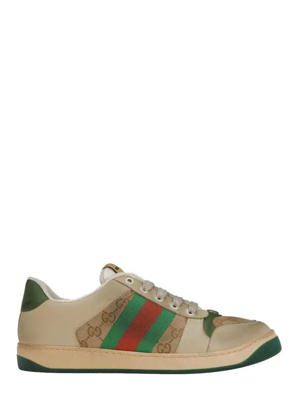 Gucci Screener Gg Canvas Sneakers - Off White