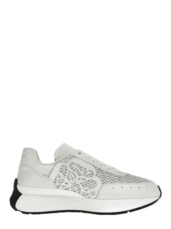 Alexander McQueen Sprint Runner Glitter - White/silver