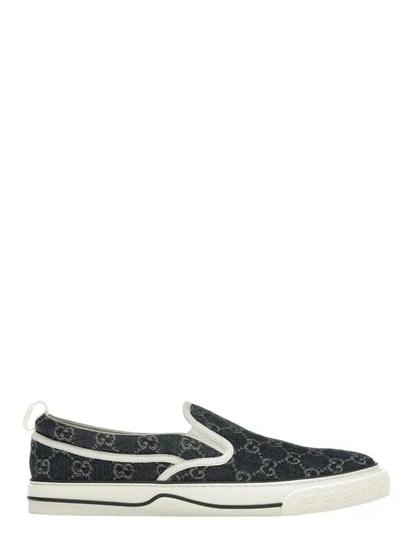 Gucci Tennis 1977 Slip-on Sneakers - Denim/beige