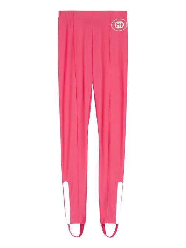 Gucci Sparkling Jersey Stirrup Leggings - Pink