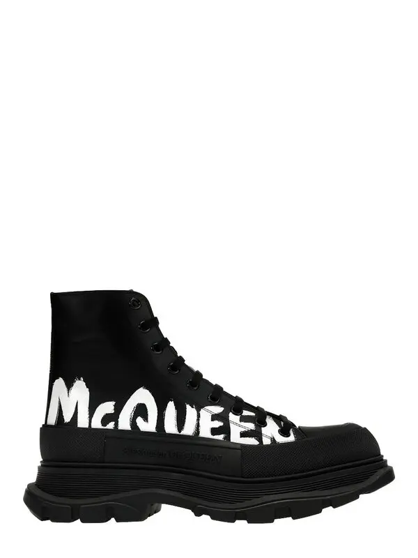 Alexander McQueen Tread Slick Boot - Black/white