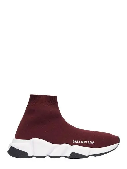 Balenciaga Speed Sneakers - Burgundy