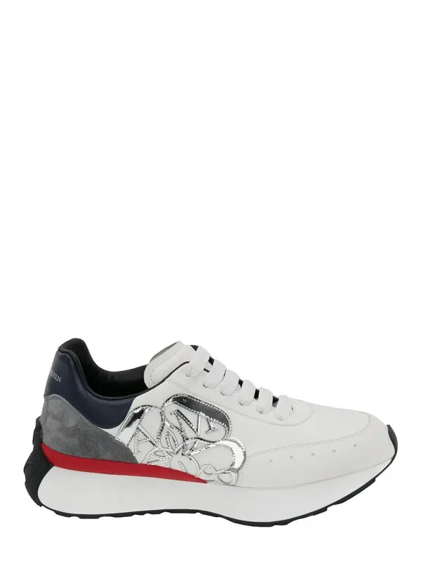Alexander McQueen Sprint Runnerin White/colour - White/multicolour