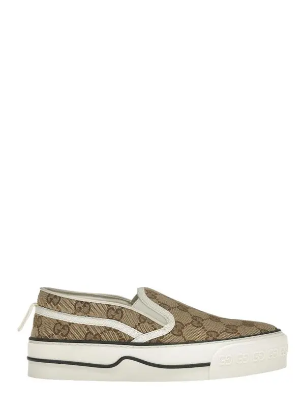 Gucci Tennis 1977 Gg Slip-ons - Ebony/white