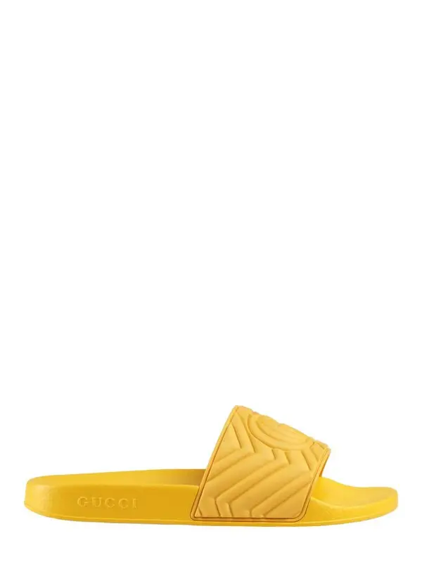 Gucci Matelassé Slide - Yellow