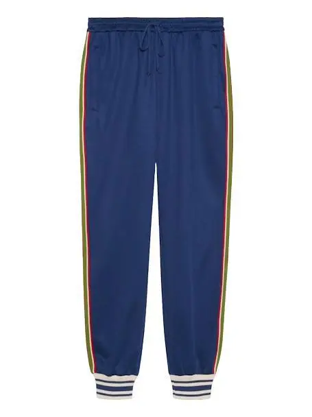 Gucci Technical Jersey Jogging Pant - Blue