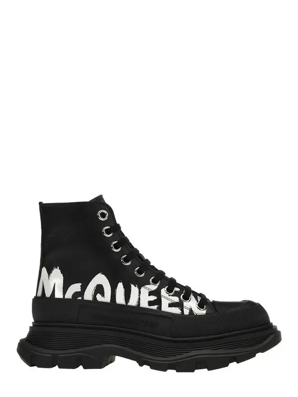 Alexander McQueen Tread Slick High-top Boots - Black/white
