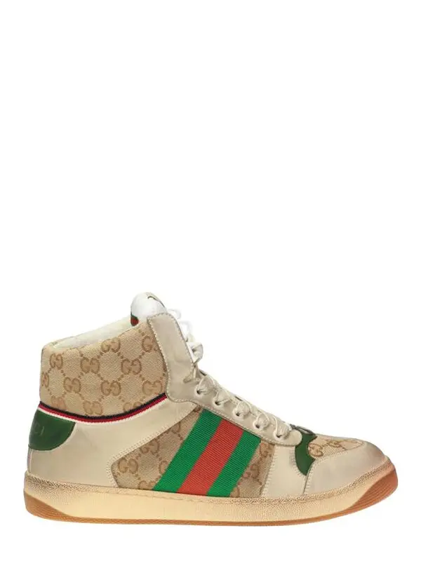 Gucci Screener Gg High-top Sneakers - Off/white
