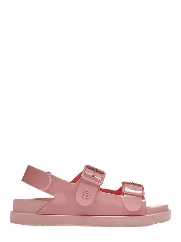 Gucci Mini Double G Rubber Sandal - Pastel Pink