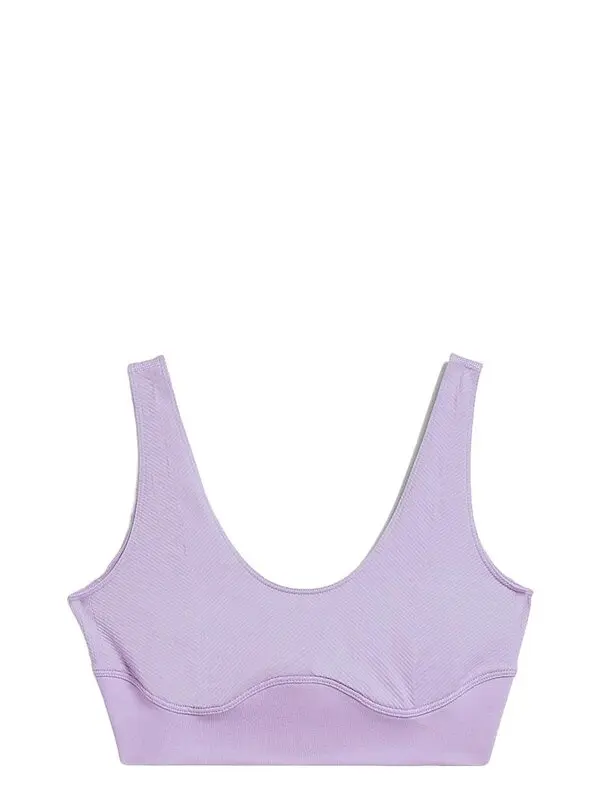 Adidas Ivy Park Knit Scoop Bra - Dust Purple/purple Glow