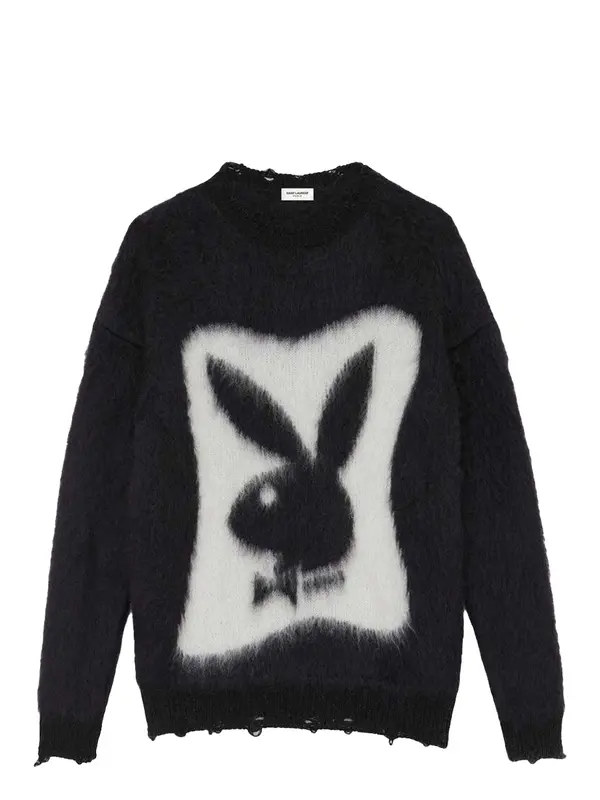 Saint Laurent Playboy Sweater - Black White