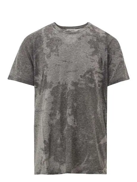 Saint Laurent Rive Gauche Devore T-shirt - Grey