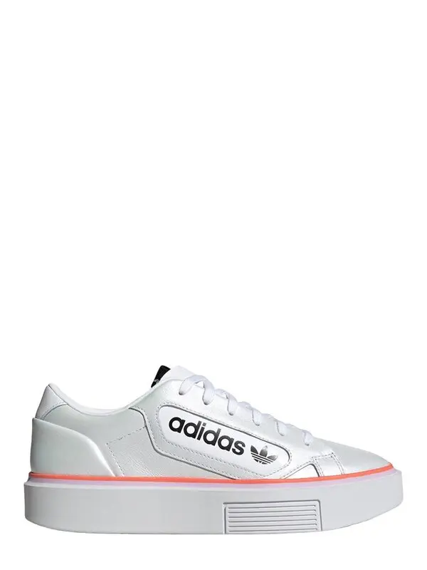 Adidas Sleek Super Sneakers - Cloud White/clear Lilac/signal Coral
