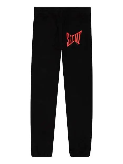 SAINT MICHAEL Logo Sweatpants - Black