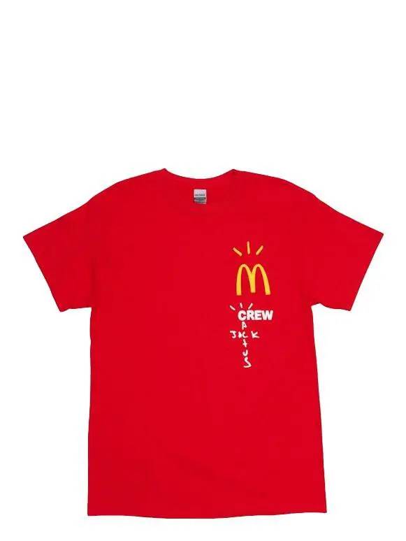 TRAVIS SCOTT X Mcdonald's Crew T-shirt - Red