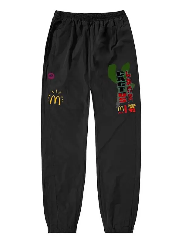 TRAVIS SCOTT X Mcdonald's All American '92 Nylon Pants - Black