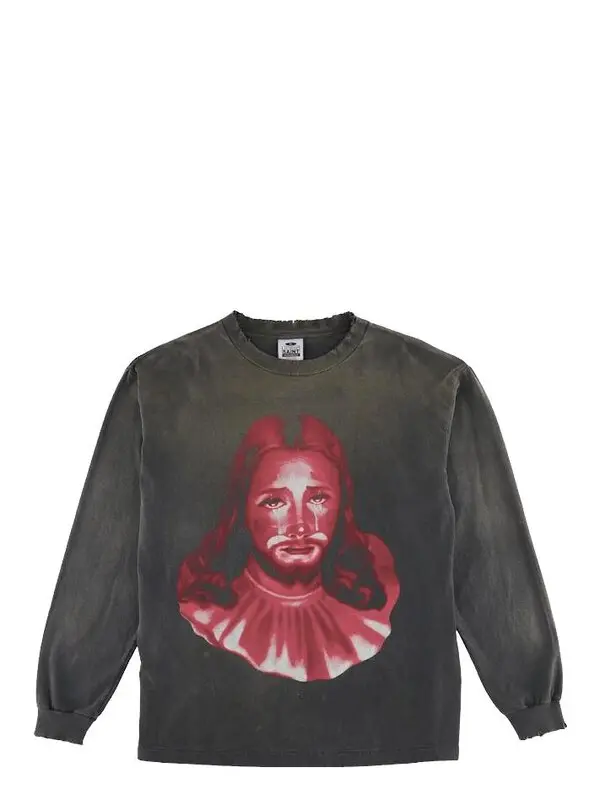 SAINT MXXXXXX X Born X Raised Clown Long Sleeve T-shirt - Vintage Black