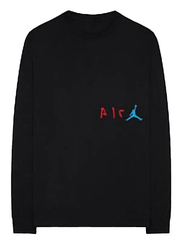 TRAVIS SCOTT X Jordan Cactus Jack Long Sleeve Tee Shirt - Black