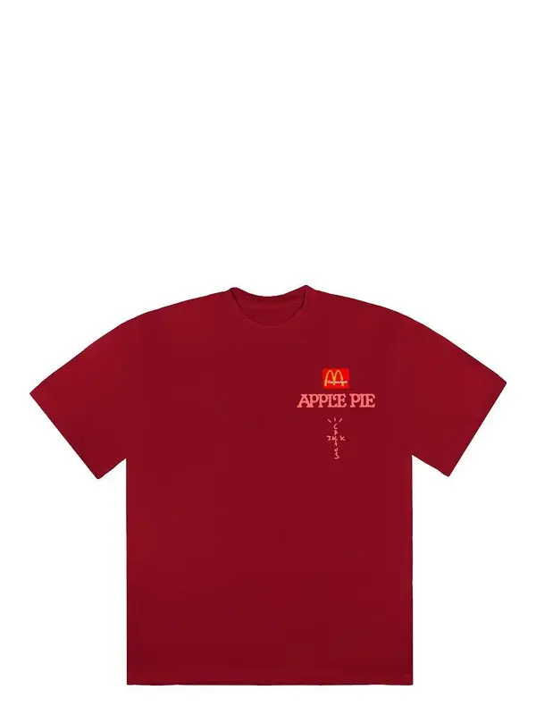 TRAVIS SCOTT X Mcdonald's Apple Pie T-shirt - Red