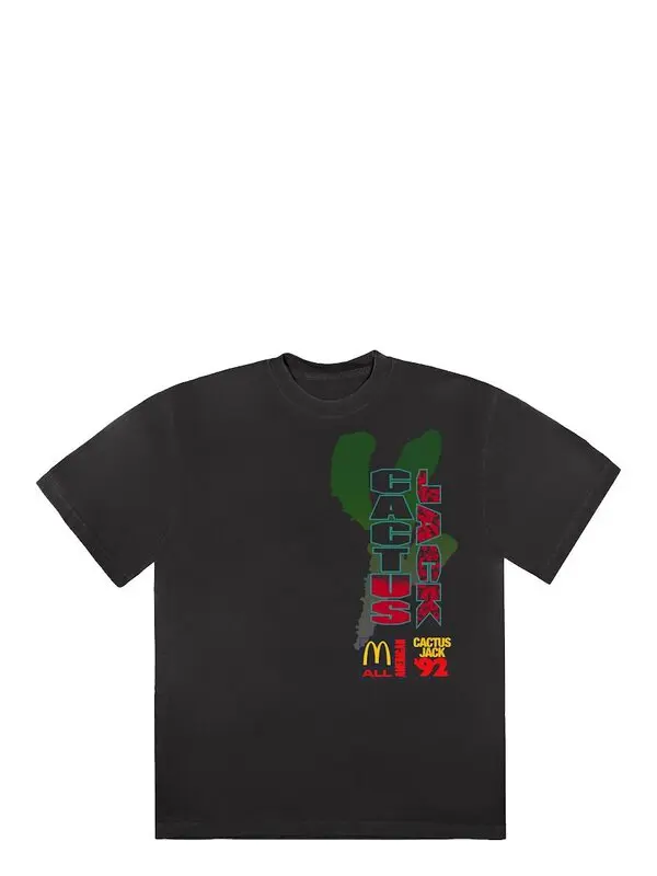 TRAVIS SCOTT X Mcdonald's All American '92 T-shirt - Washed Black