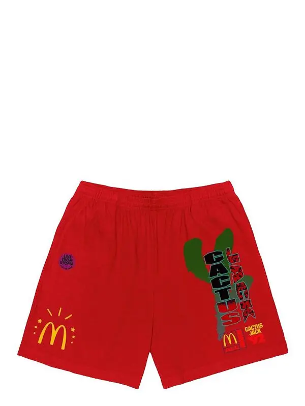 TRAVIS SCOTT X Mcdonald's All American '92 Shorts - Red