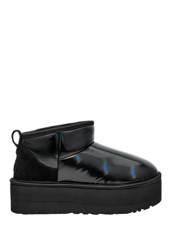 UGG Ultra Mini Platform Hi Shine Boots - Black