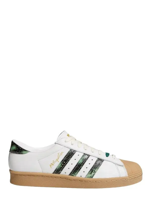 Adidas Superstar 80 Metropolitan Snakeskin Sneakers - White/green/gold