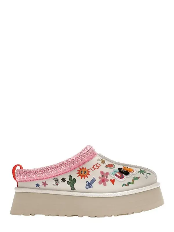 UGG Tazz Slipper Humberto Cruz Pop Sketch - White/pink