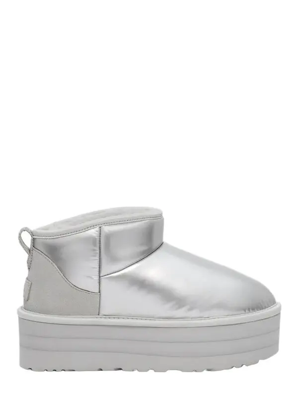 UGG Ultra Mini Platform Boots - Silver