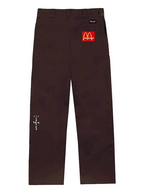 TRAVIS SCOTT X Mcdonald's Billions Served Work Pants - Brown