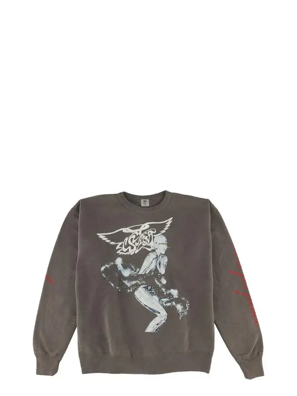 SAINT MXXXXXX X Hajime Sorayama Sweatshirt - Faded Black