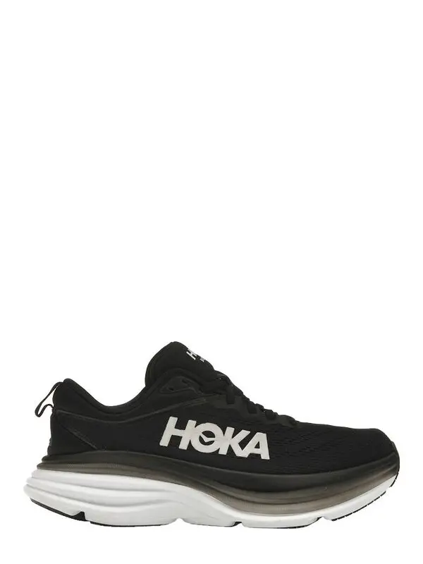 Hoka One One Bondi 8 Sneakers - Black/white