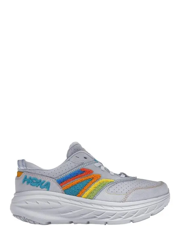Hoka One One Bondi L Embroidery Sneakers - Arctic Ice/atlantis