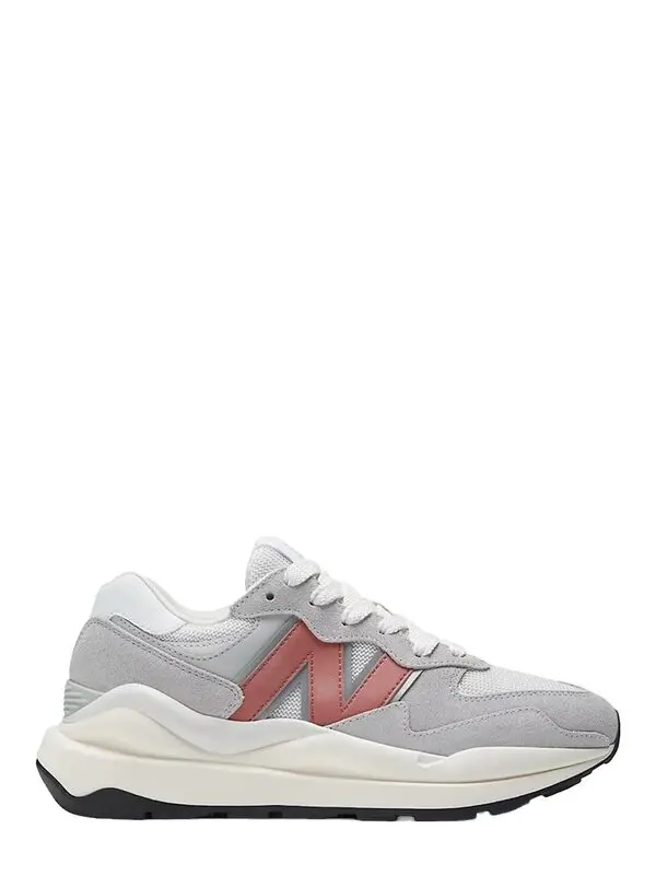NEW BALANCE 57/40 Sneakers - Light Aluminium/mineral Red/white