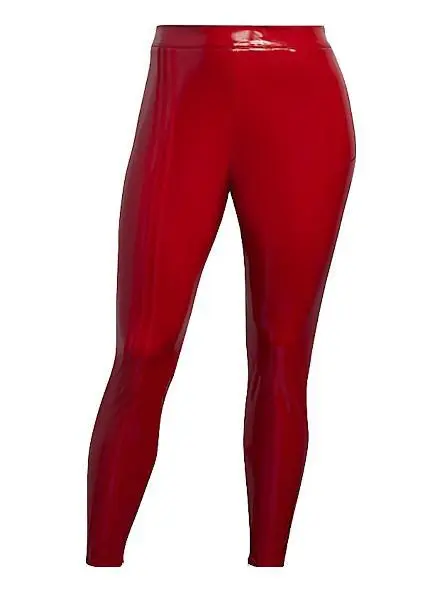 Adidas Ivy Park Faux Latex Straightleg Pants - Red
