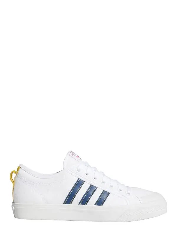 Adidas Nizza Lace Up Sneakers - Cloud White/legend Marine/tribe Yellow