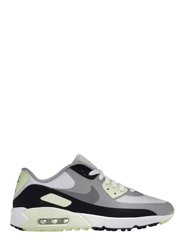 Nike Air Max 90 Golf Sneakers - White/black/light Smoke Grey