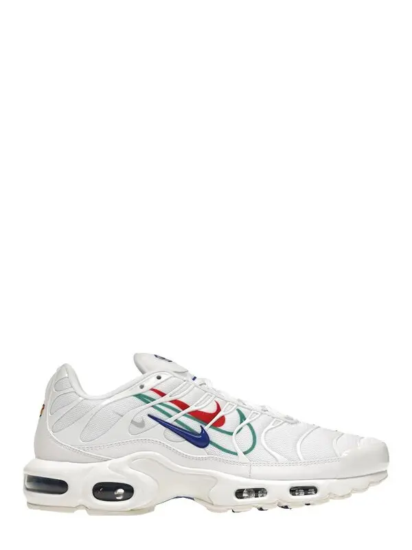 Nike Air Max Plus Swoosh Sneakers - White/green Noise/university Red
